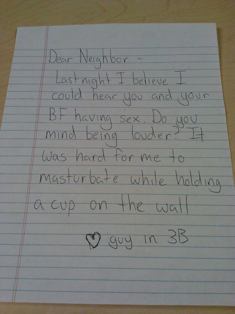 The 50 Funniest Neighbor Notes Ever