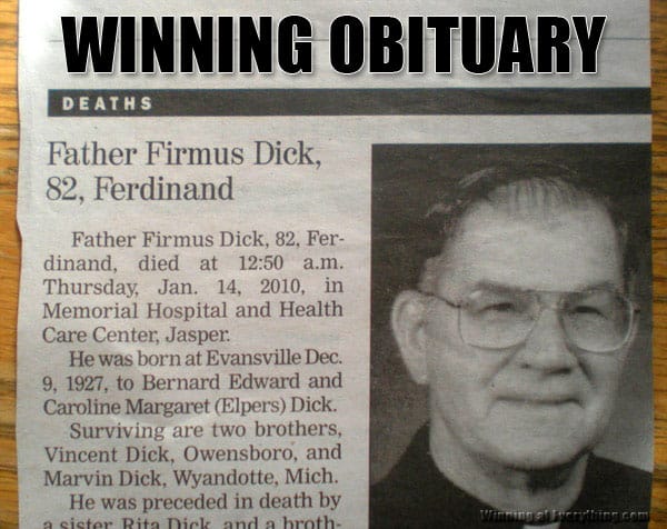 The 20 Funniest Obituaries Of All Time GALLERY 