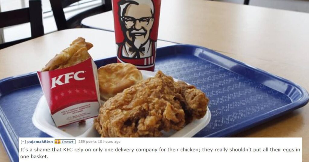 KFC Chicken Shortage Leads To Fowl Internet Jokes