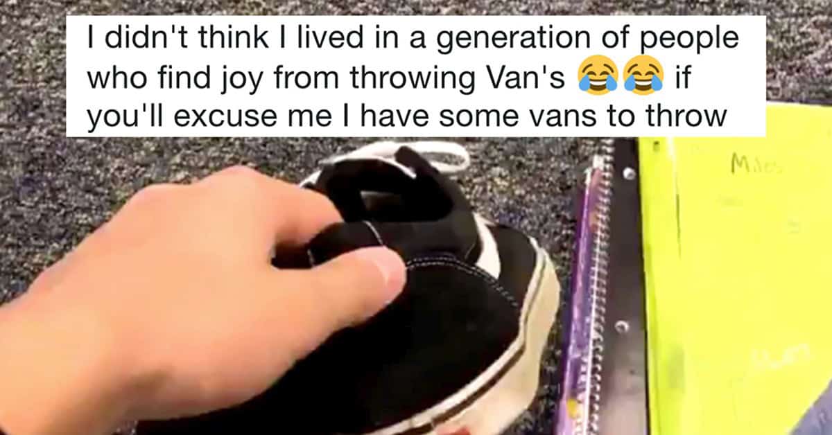 Here’s Why You're Seeing Videos Of People Throwing Their Shoes