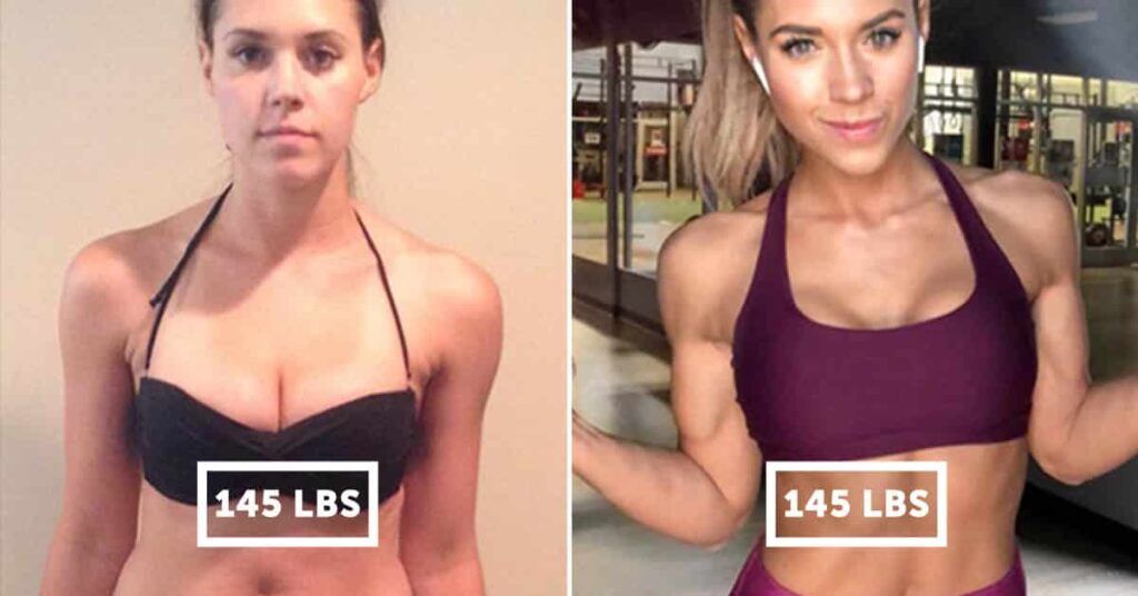 Women Are Sharing Side-By-Side Pictures Where They Weigh The Same But Look Completely Different ...
