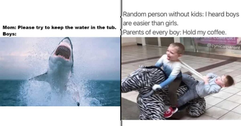 38 Funny Parenting Memes That Prove "Raising Boys Is Easier" Is A Lie