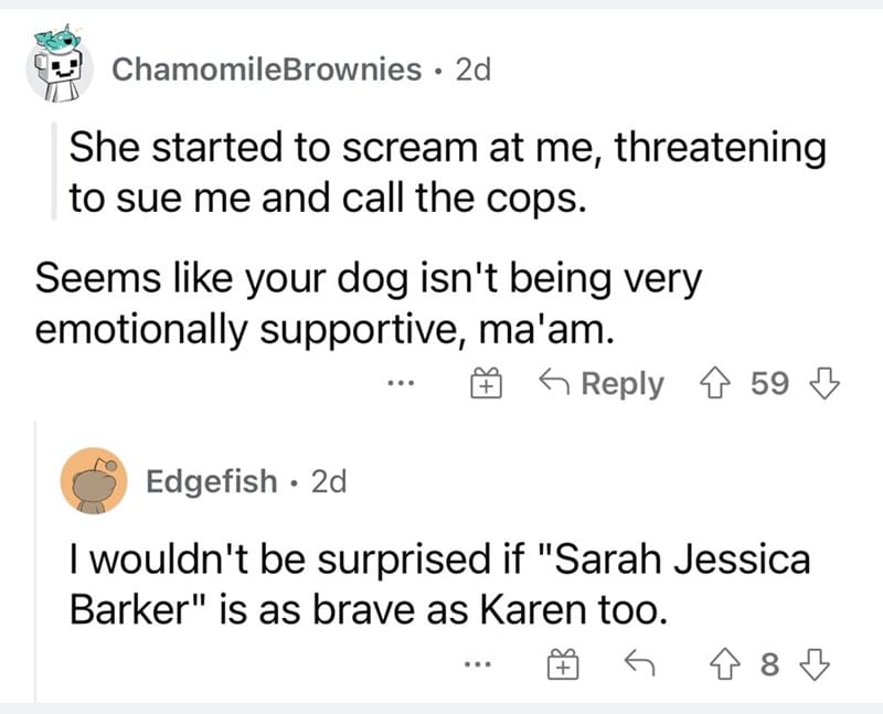 karen-customer-tries-to-bring-her-fake-service-dog-into-a-store-gets ...