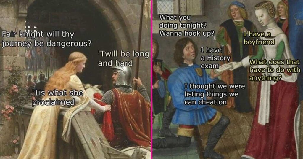 50 Classical Art Memes That Find Absurd Humor In Intimacy And Romance