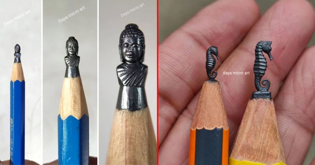 Artist Reimagines Pencil Tips Into Tiny Sculptures That Will Blow Your Mind
