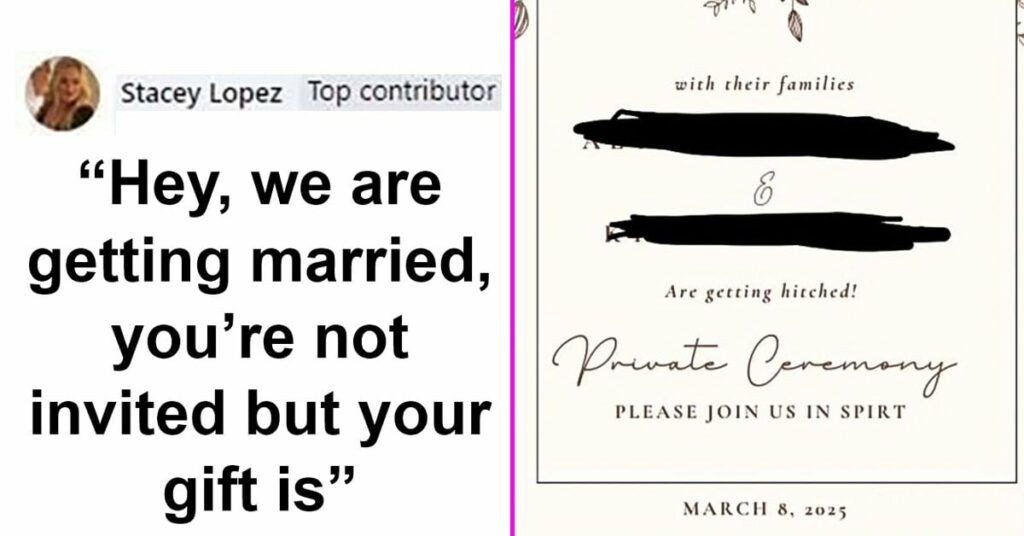 “Straight In The Trash”: Couple’s “Tacky” Wedding Invitation Blasted As ...