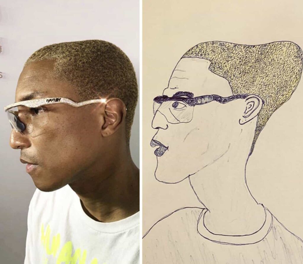 30 Hysterical Badly Drawn Celebrities With Famous Faces Depicted In ...