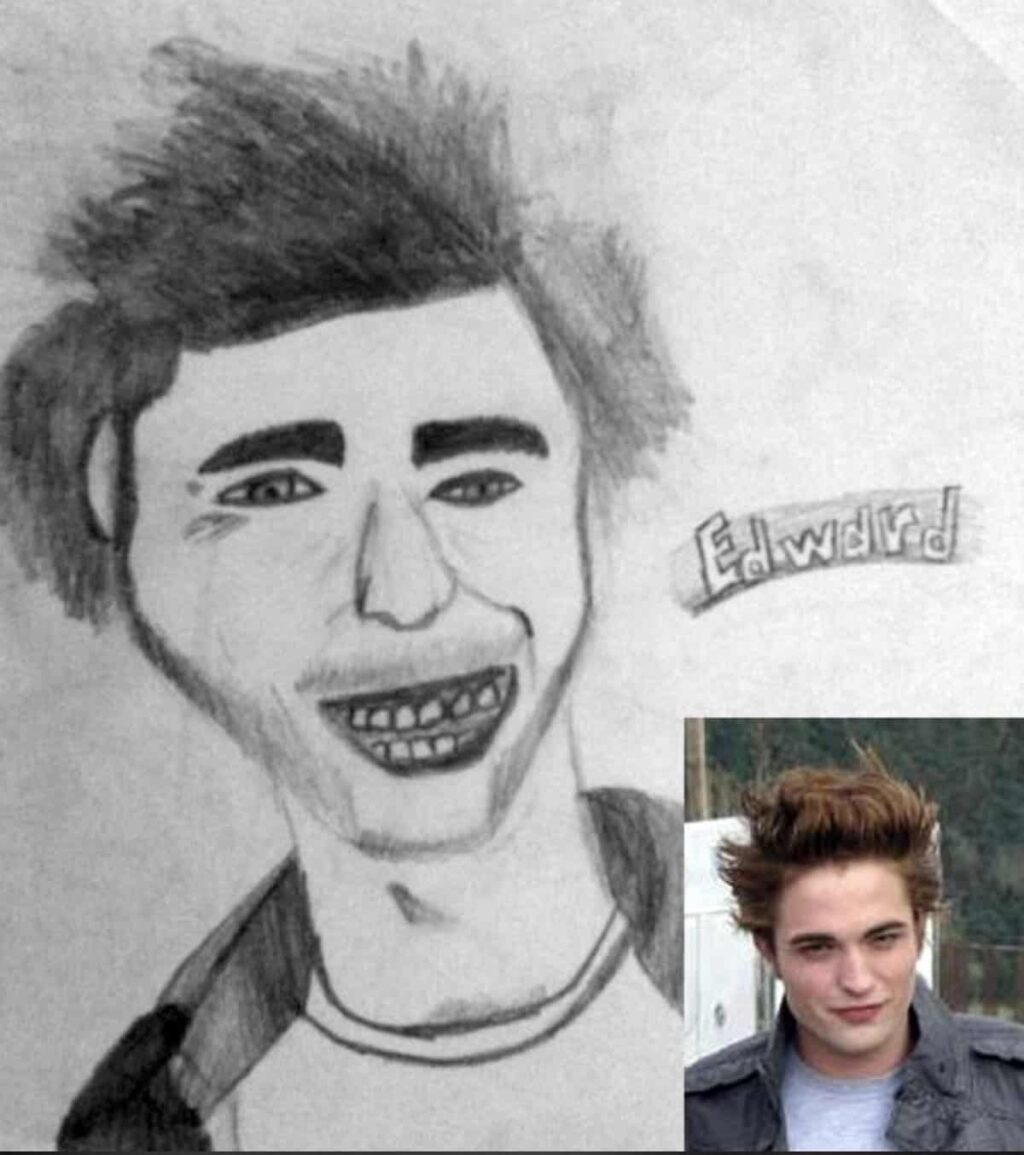 30 Hysterical Badly Drawn Celebrities With Famous Faces Depicted In ...