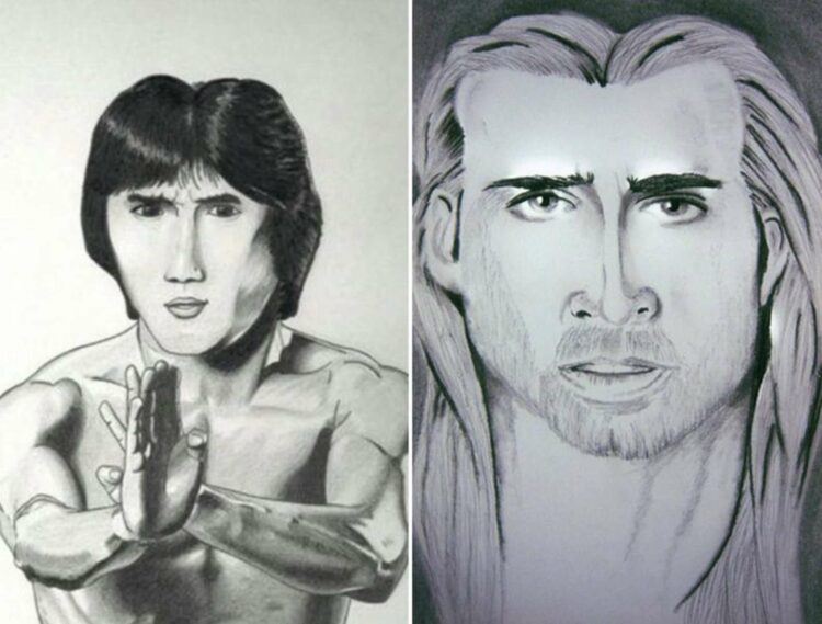 30 Hysterical Badly Drawn Celebrities With Famous Faces Depicted In ...
