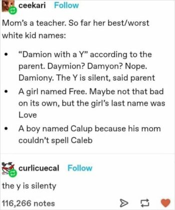 30 Funny And Bizarre Baby Names That Are An Absolute "Tragedeigh"