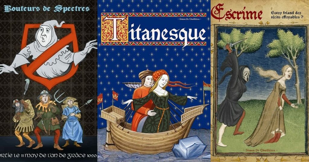 22 Iconic Movie Posters Get A Medieval Makeover From Simon de Thuillières