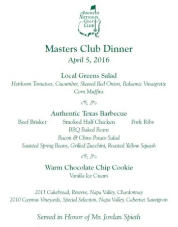 Every Masters Champions Dinner From The Last 15 Years Ranked From Worst ...