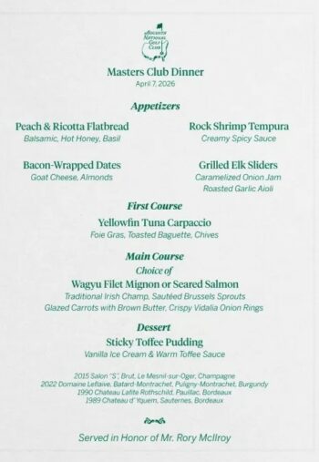 Every Masters Champions Dinner From The Last 15 Years Ranked From Worst ...